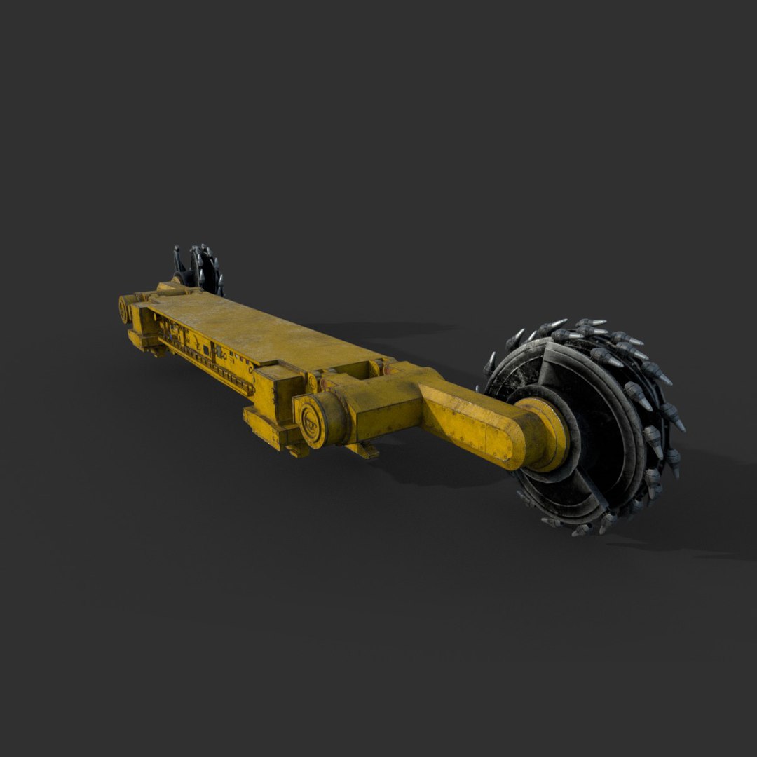 Shearer Harvester Mining 3D Model - TurboSquid 1428393