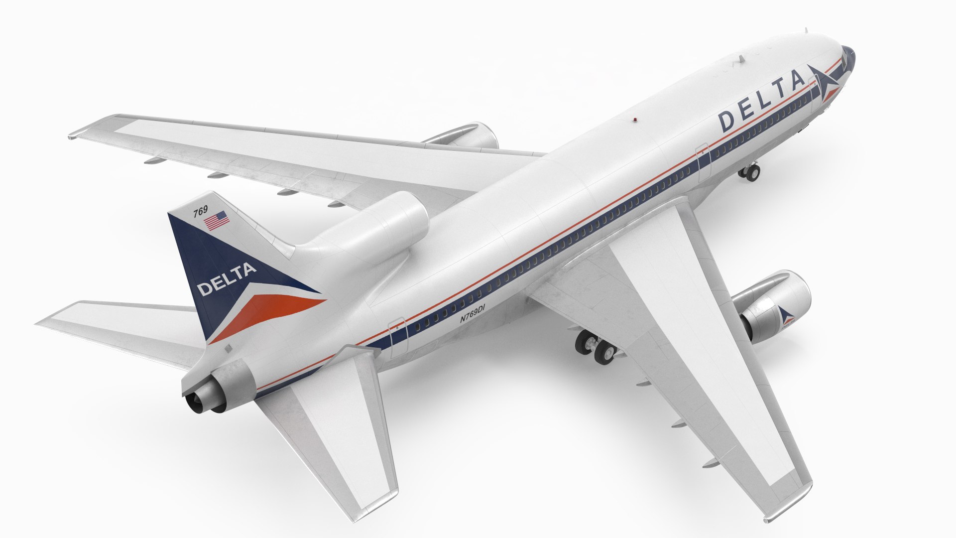 Delta Air Lines Lockheed L-1011 TriStar 3D model - TurboSquid 1773065