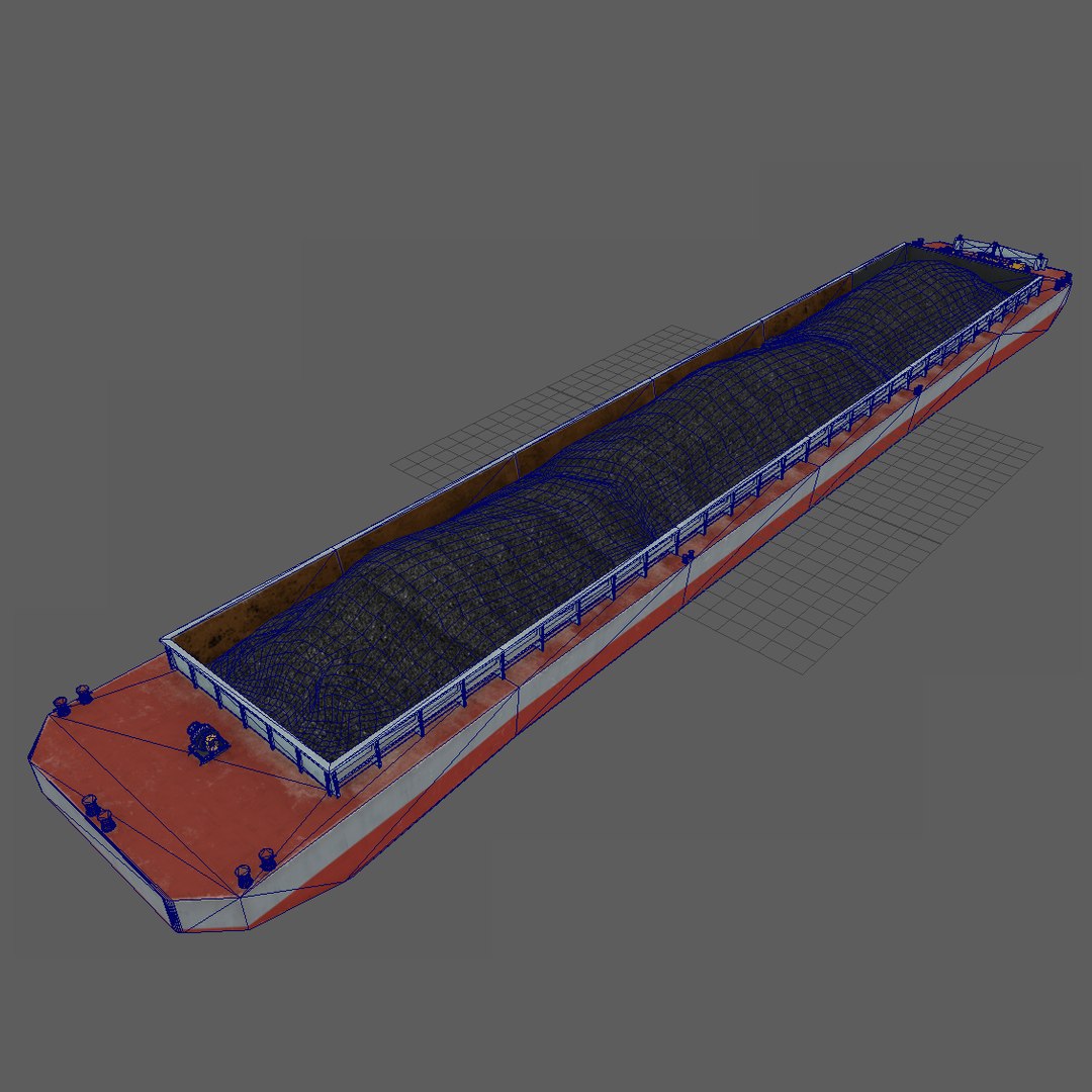 Hopper Barge Model - TurboSquid 1457846