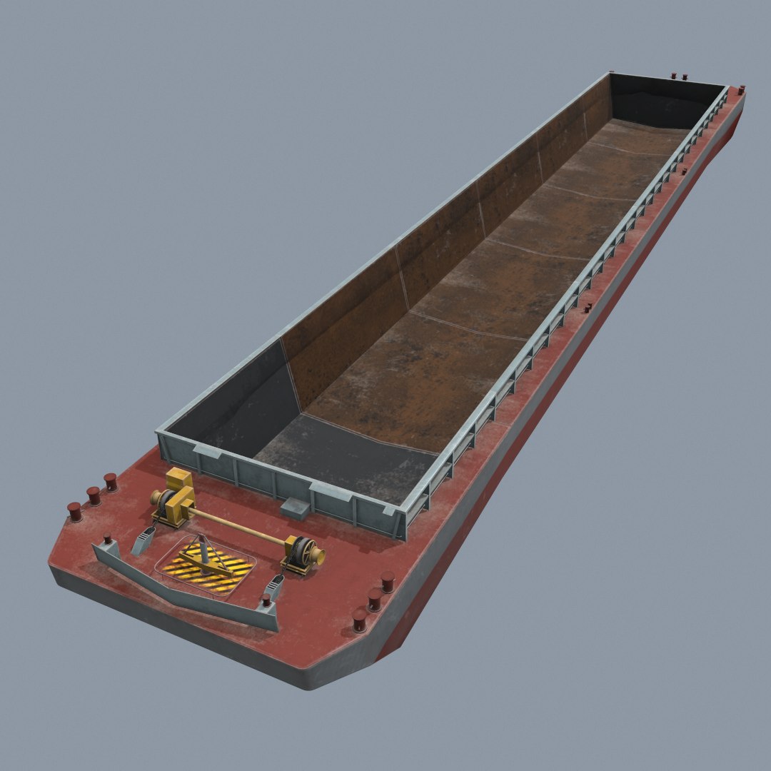 Hopper Barge Model - TurboSquid 1457846