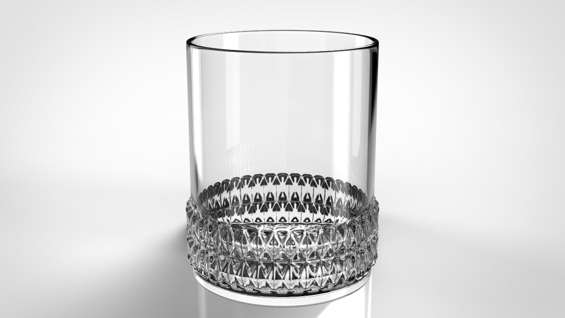 3D Model Glass With Triangular Details - TurboSquid 2299801