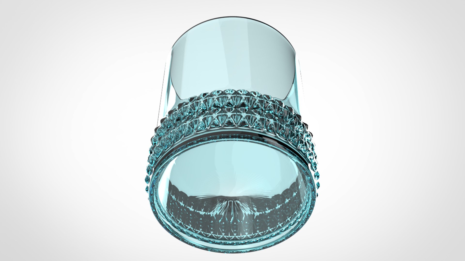 3D Model Glass With Triangular Details - TurboSquid 2299801