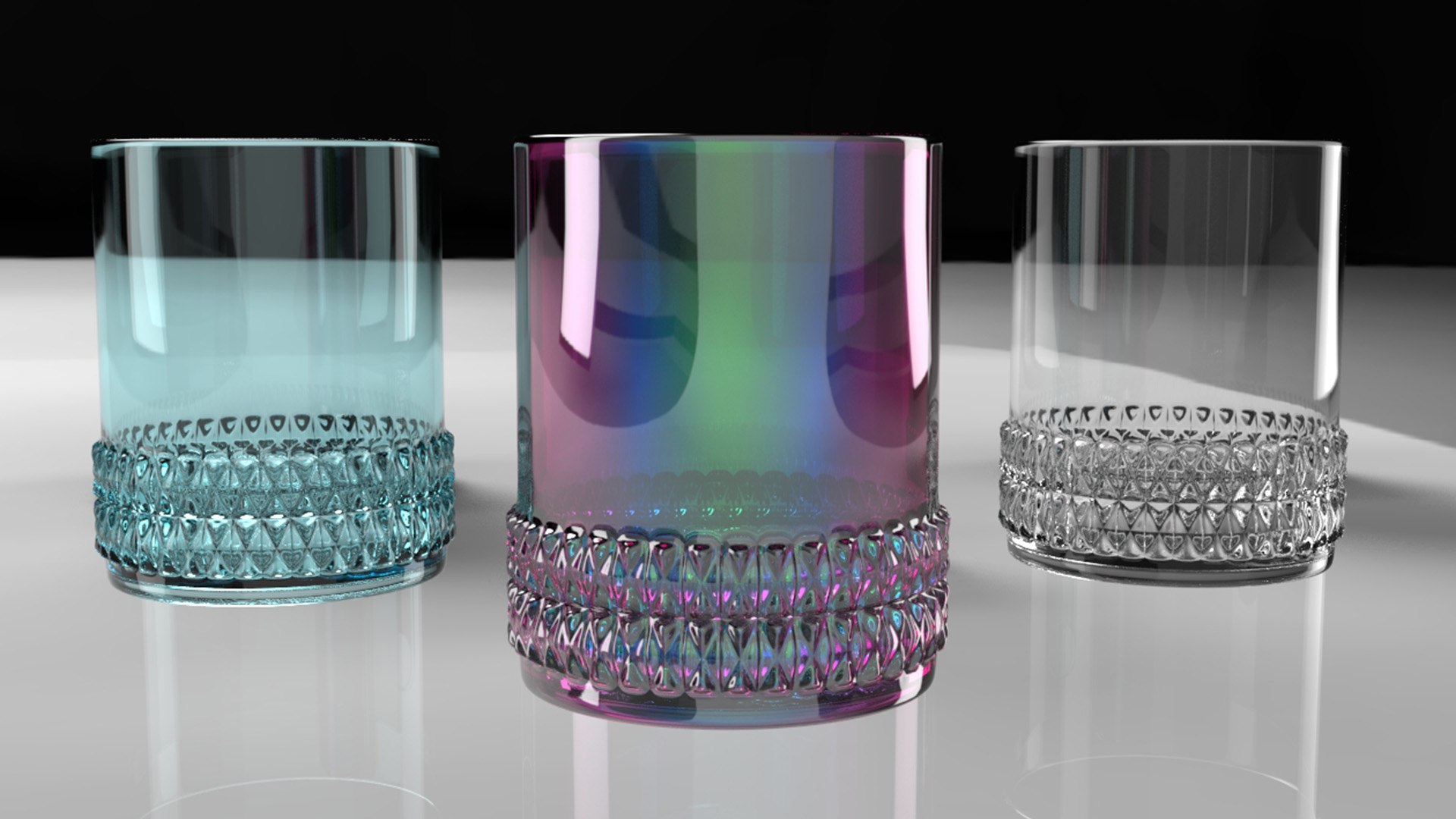 3D Model Glass With Triangular Details - TurboSquid 2299801