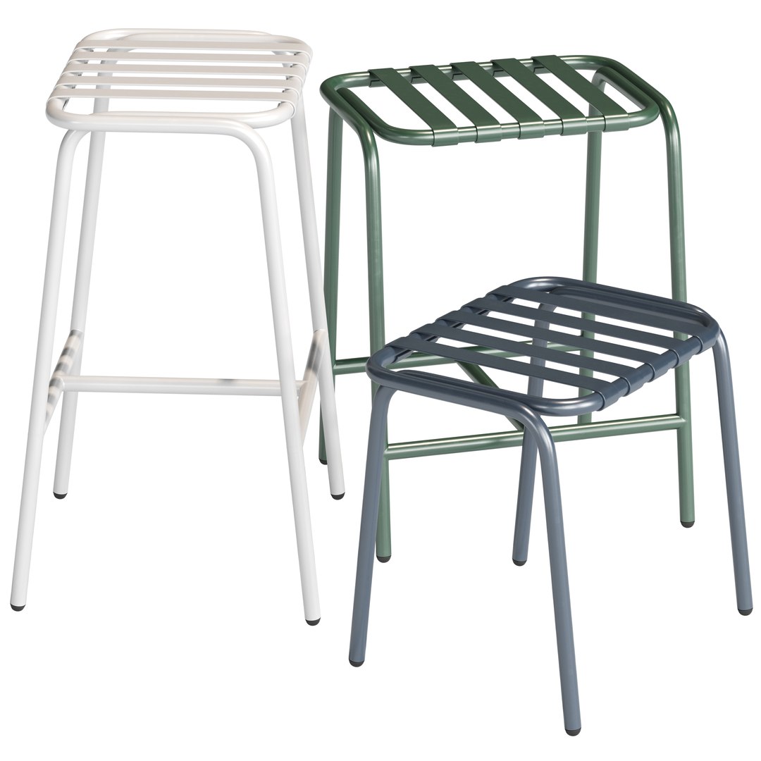 Strap Stools 3D Model - TurboSquid 2310895