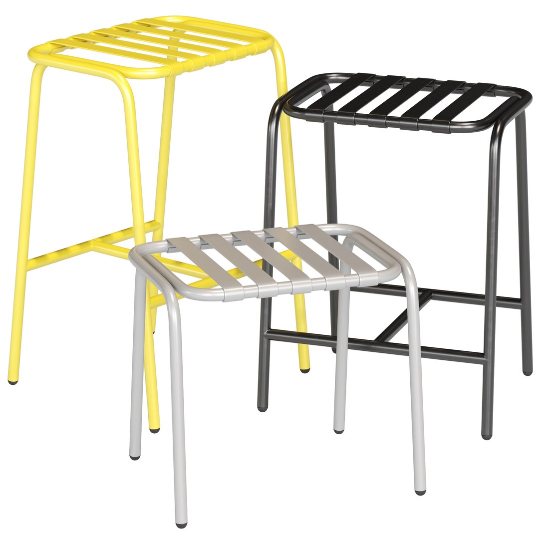Strap Stools 3D Model - TurboSquid 2310895