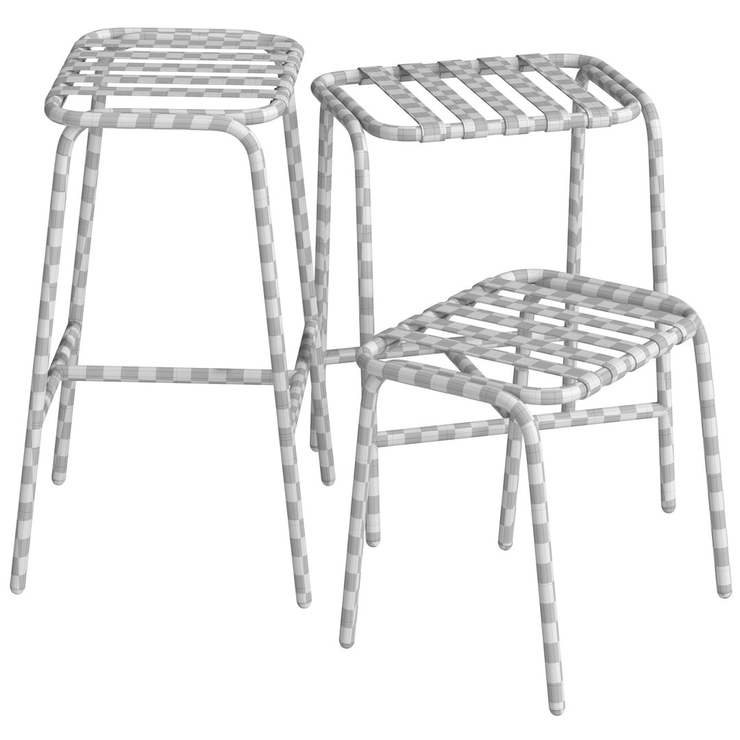 Strap Stools 3D Model - TurboSquid 2310895