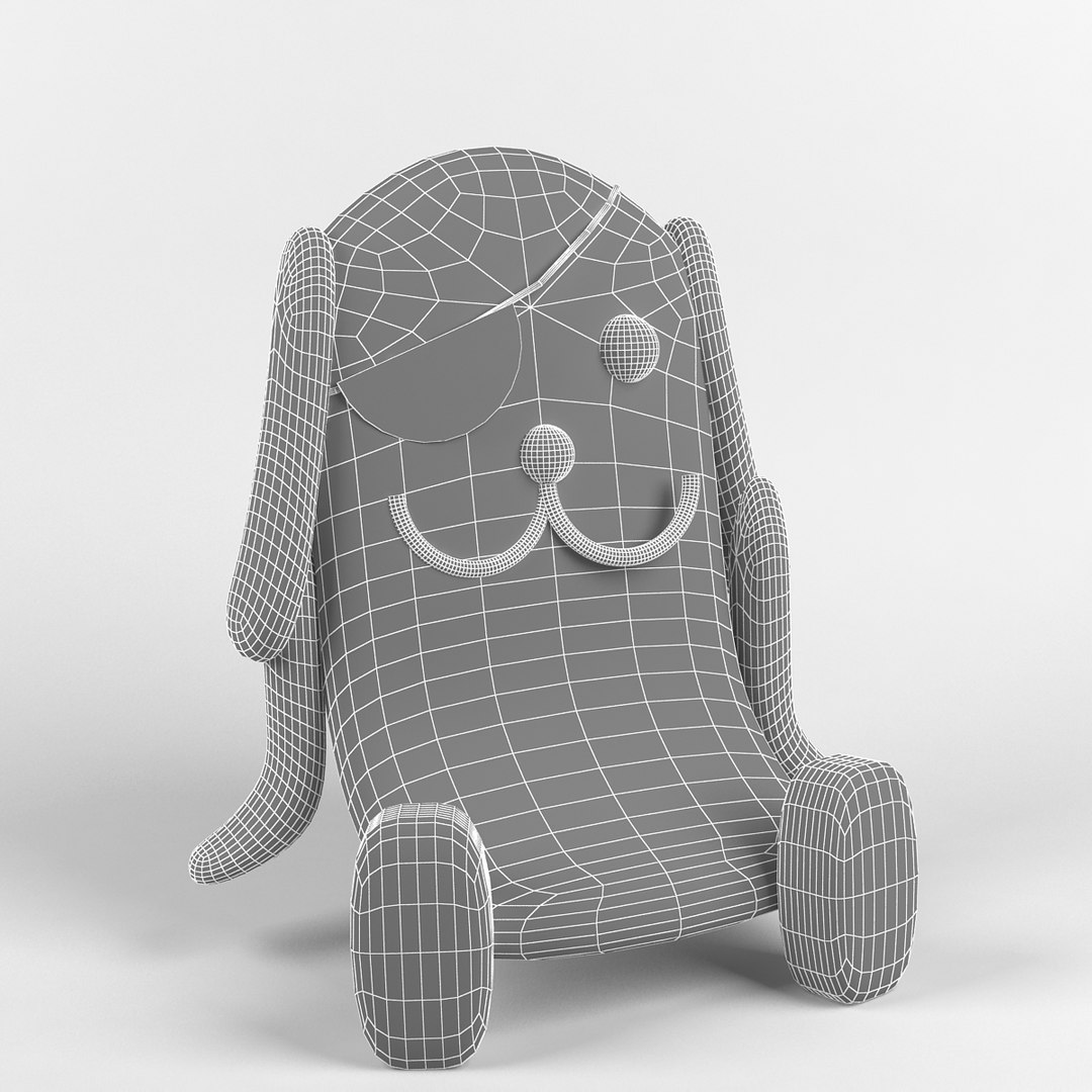3d Rabbit Mascot Model