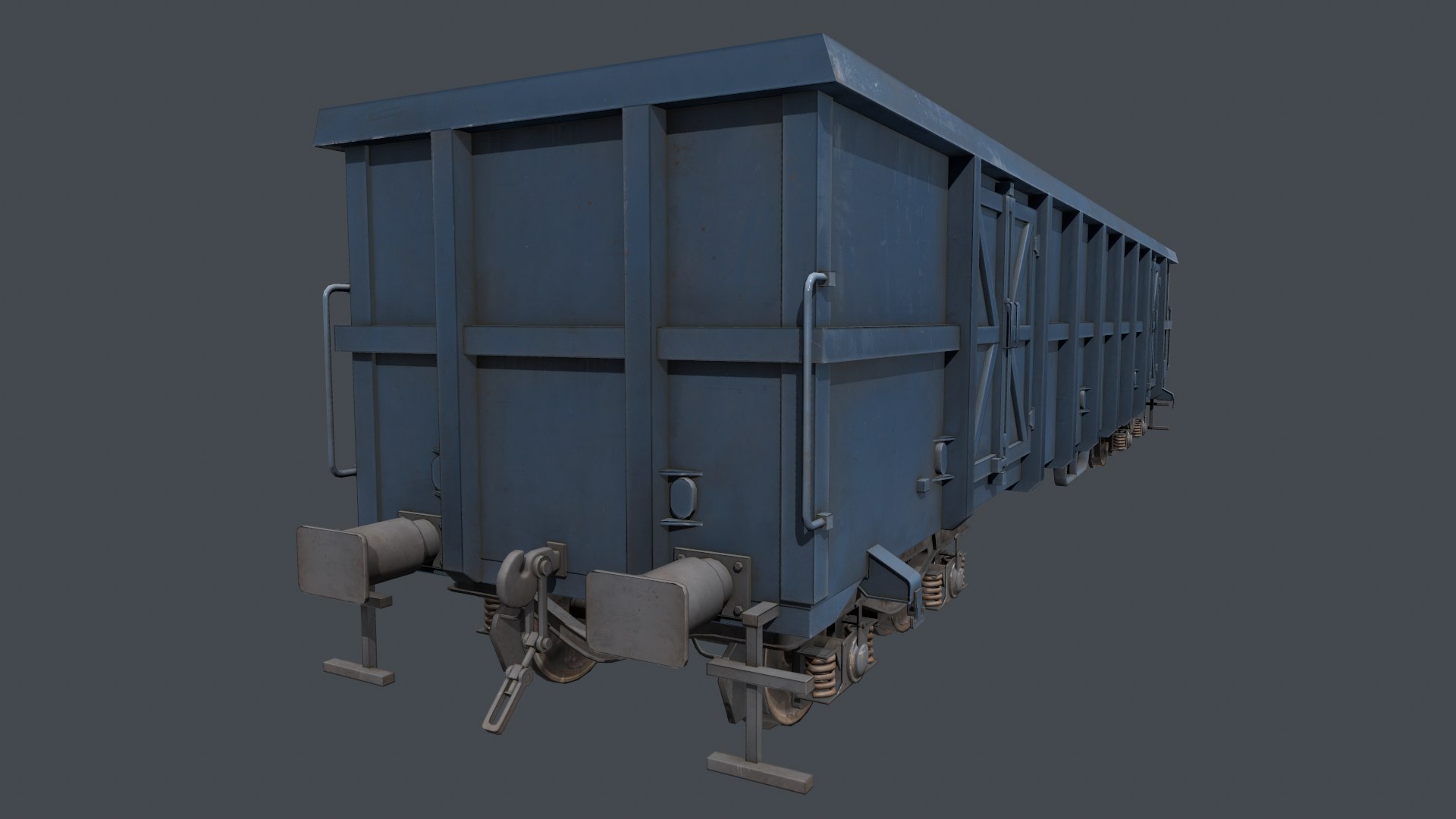 3D Real-time Box Car Wagon Model - TurboSquid 1752735