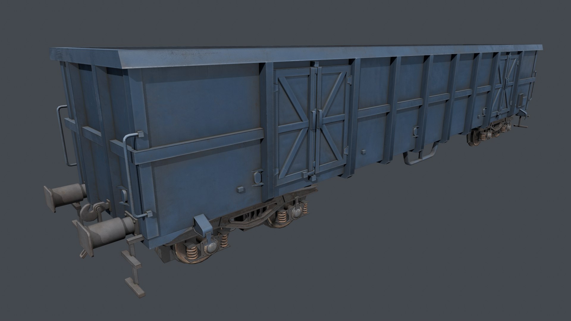 3D Real-time Box Car Wagon Model - TurboSquid 1752735
