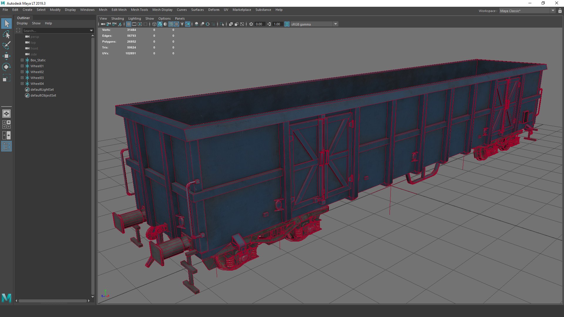 3D Real-time Box Car Wagon Model - TurboSquid 1752735