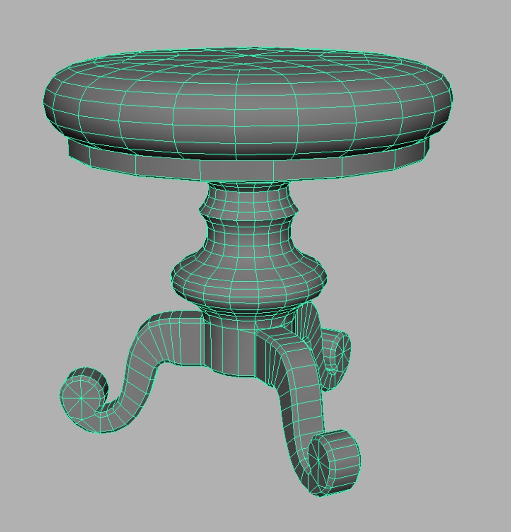 old fashioned stool 3d obj
