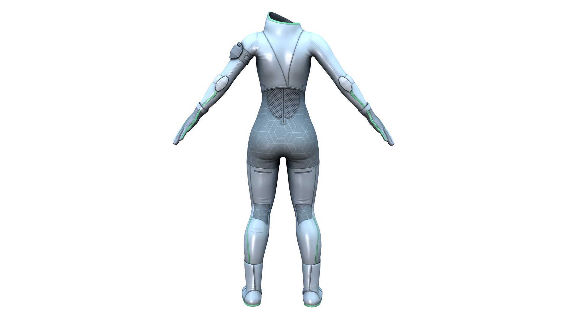 3D Model Space Rider Biker Pilot Suit - TurboSquid 1880941