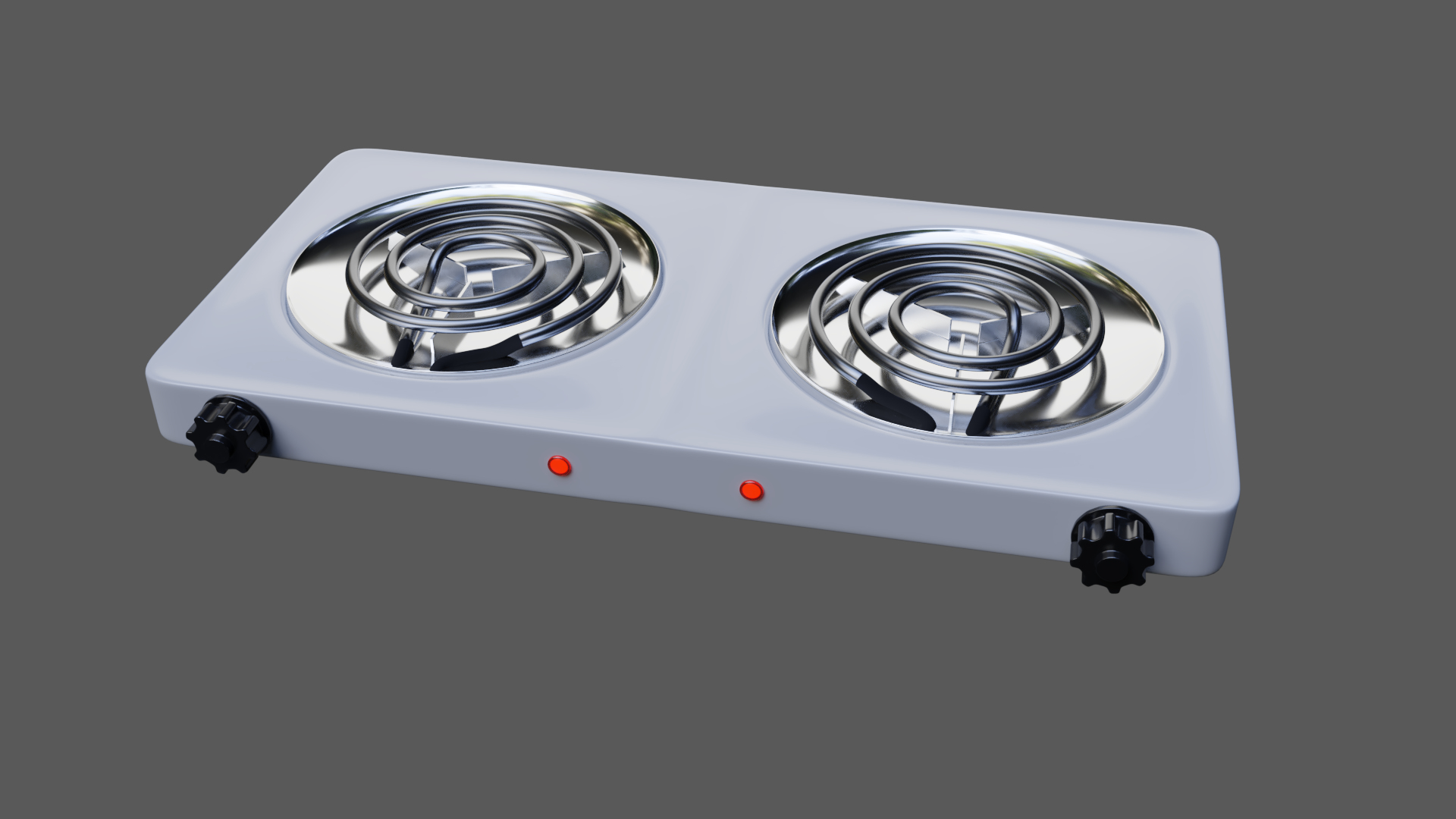 Electric Stove Double 3D Model - TurboSquid 1887391