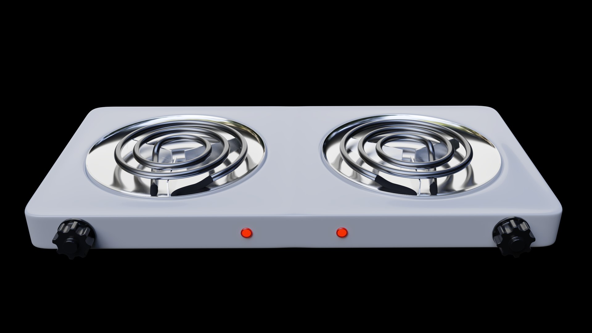 Electric Stove Double 3D Model - TurboSquid 1887391