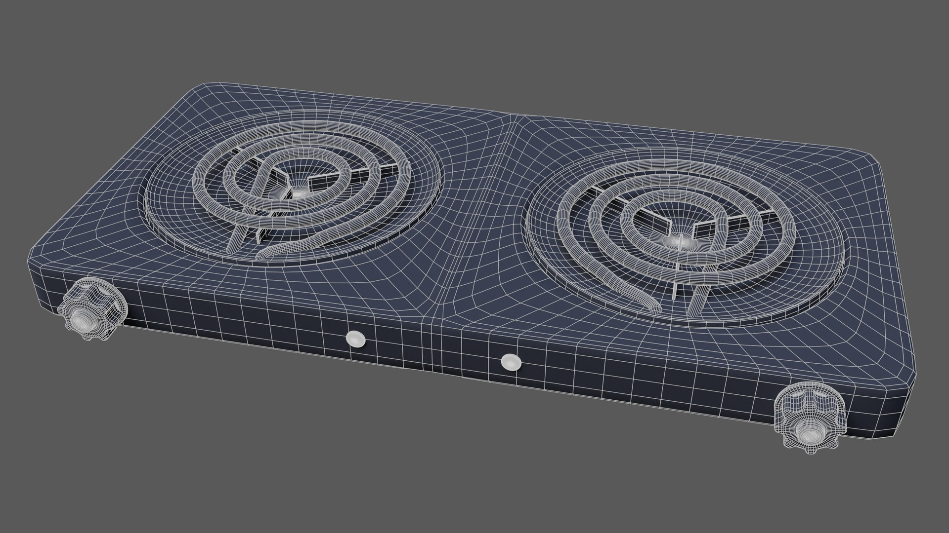 Electric Stove Double 3D Model - TurboSquid 1887391