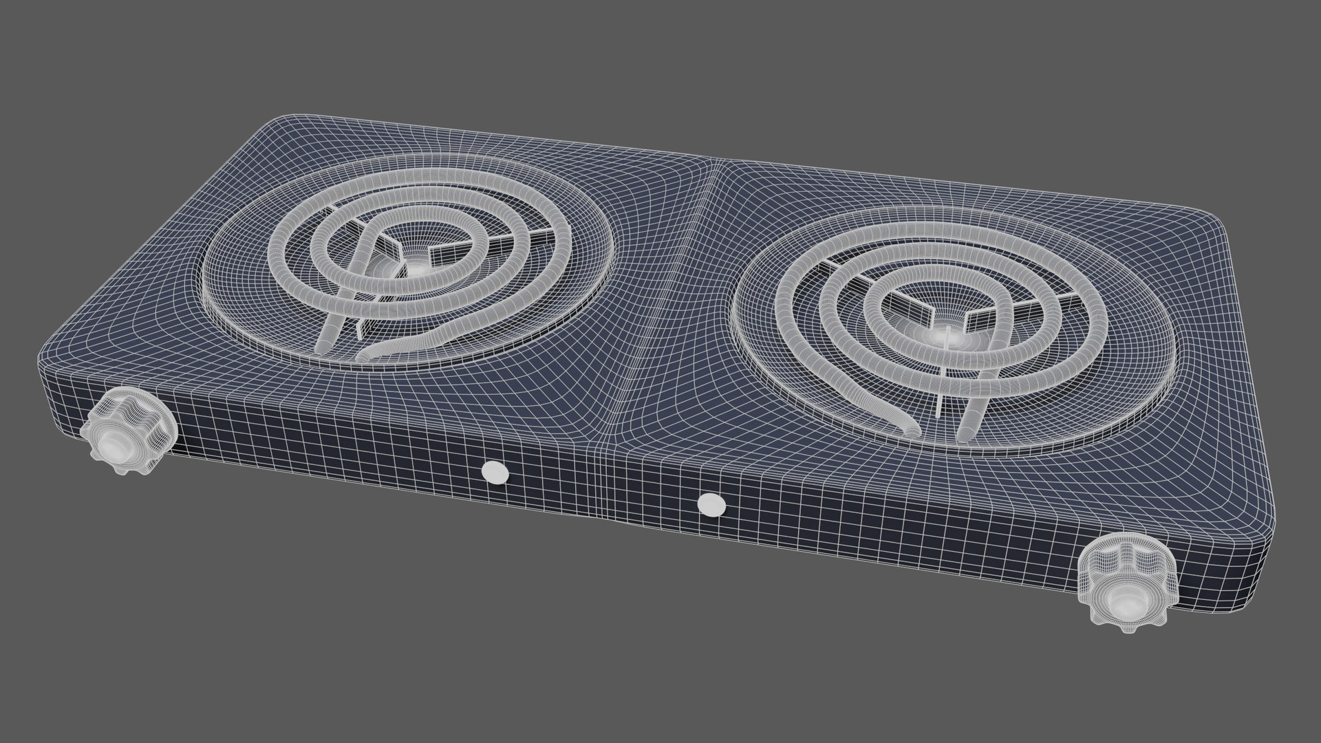 Electric Stove Double 3D Model - TurboSquid 1887391