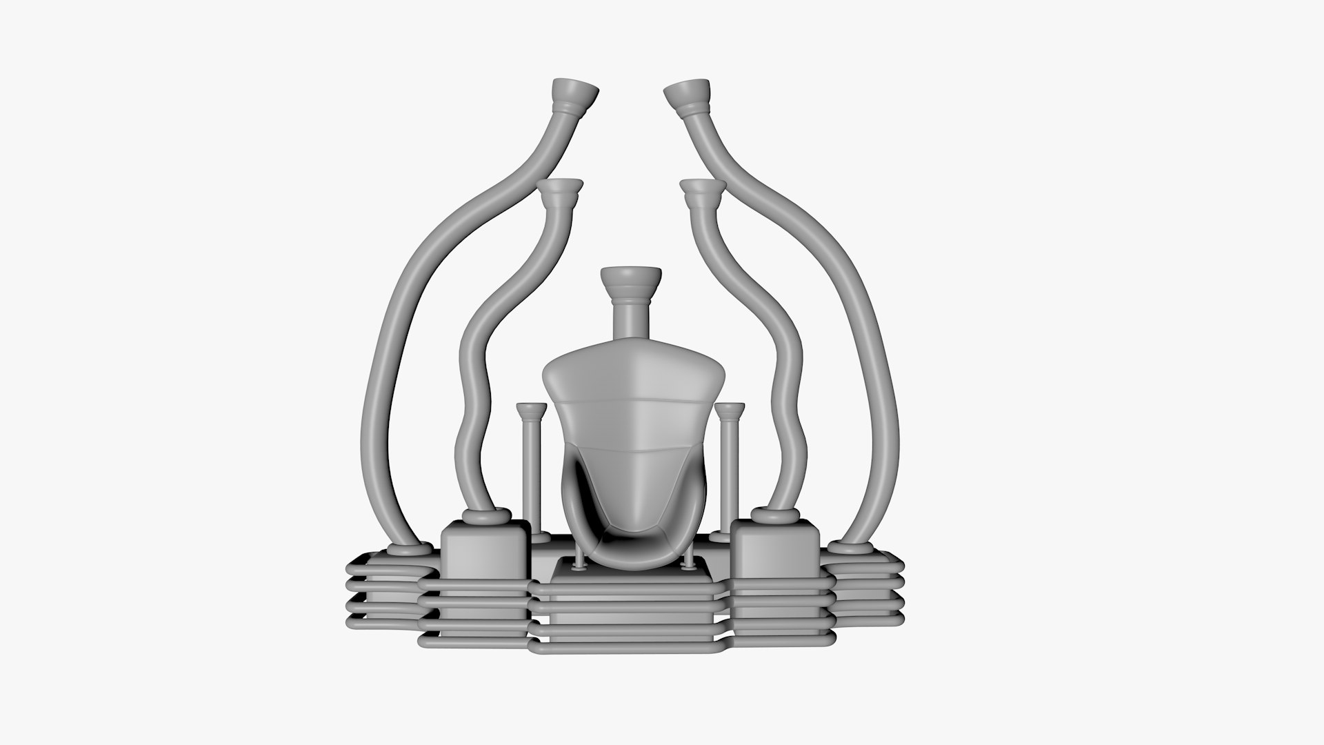 3D Apocalyptic Throne Model - TurboSquid 1966283