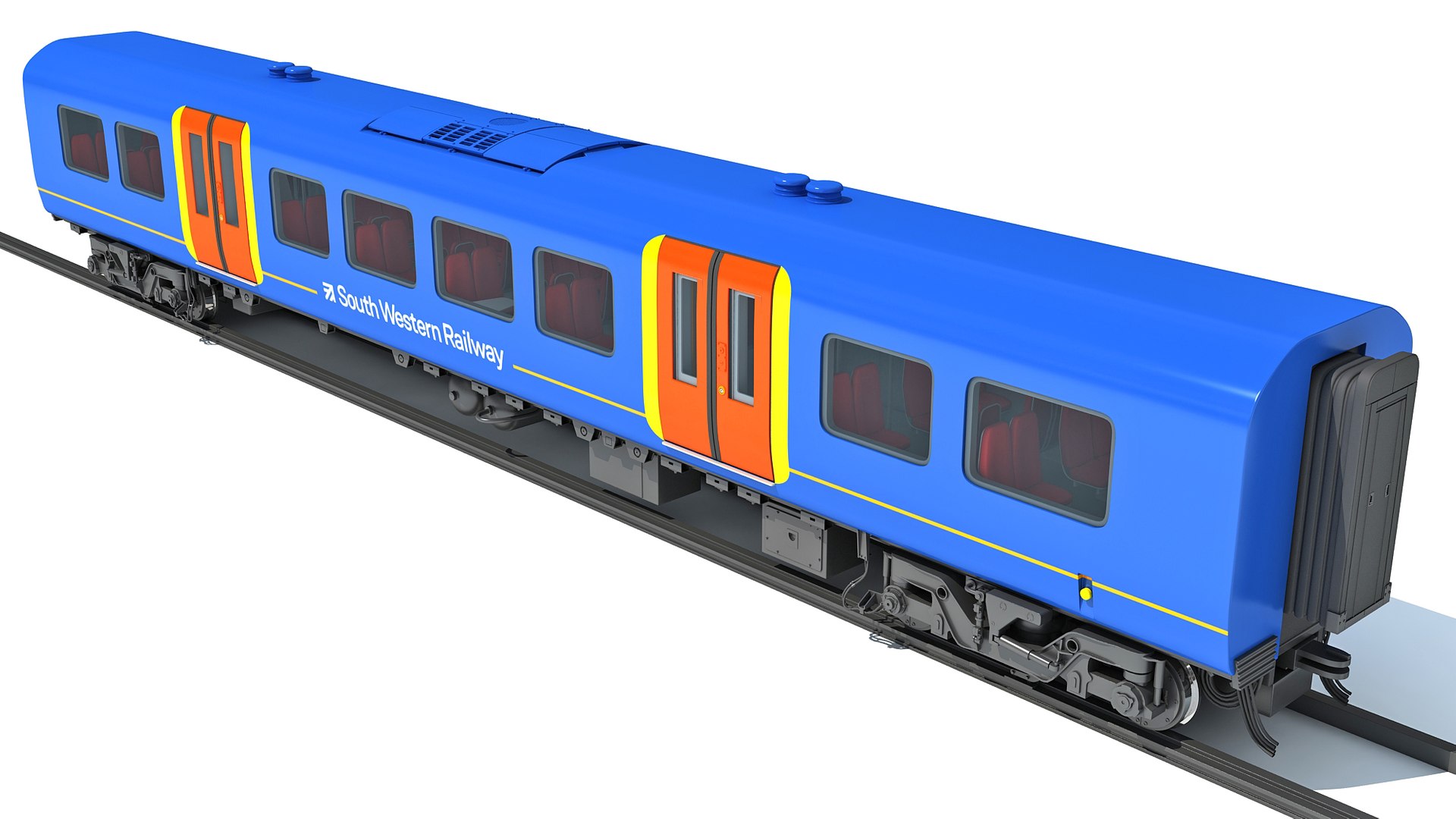 British Train Passenger Car 3D - TurboSquid 1504433