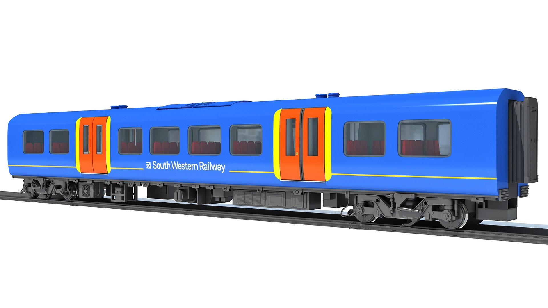 British Train Passenger Car 3D - TurboSquid 1504433