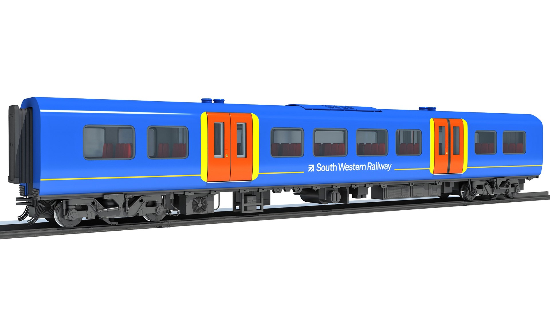 British Train Passenger Car 3D - TurboSquid 1504433