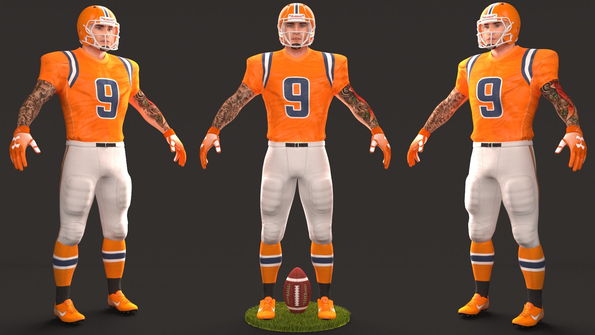 3D Rigged Football Player 2020 - TurboSquid 1549739