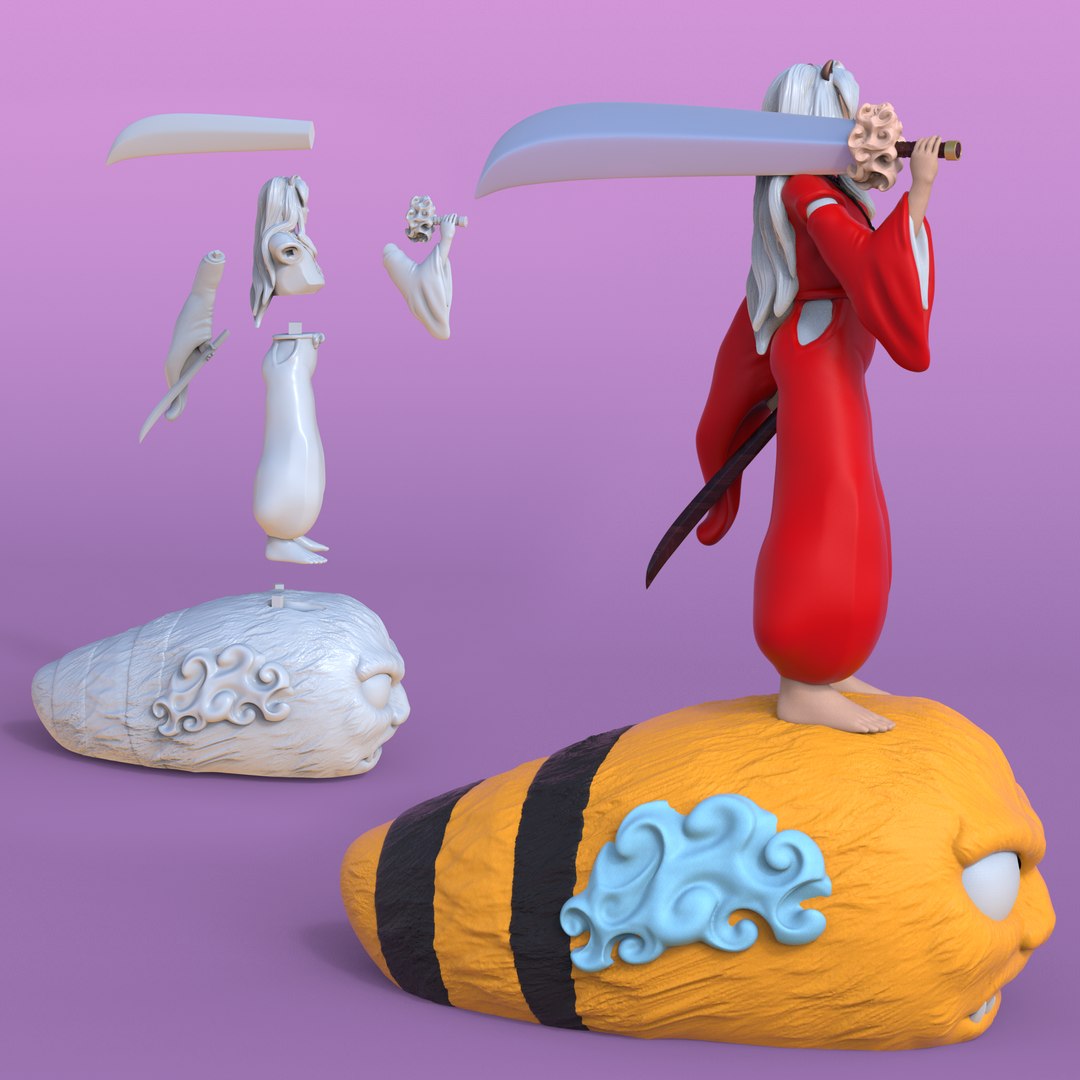 Inuyasha 3D Model - TurboSquid 2355124