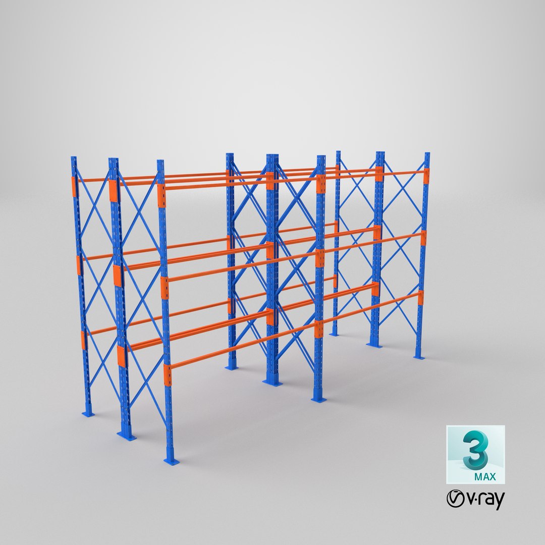 Warehouse Shelf Empty 3D Model - TurboSquid 1996795