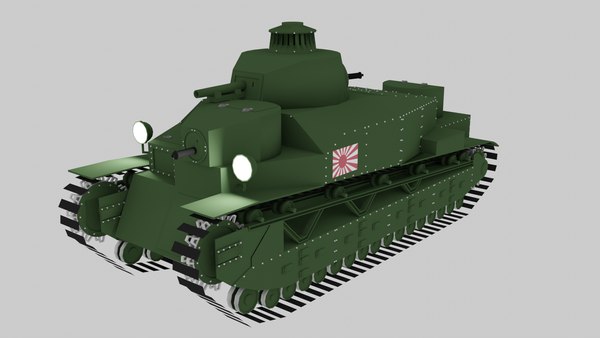 Imperial Japanese Army Type 91 Tank 3D 모델 - TurboSquid 1910733