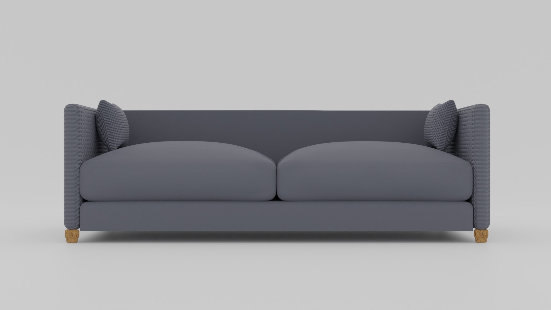 3D Grey Couch model - TurboSquid 2176494