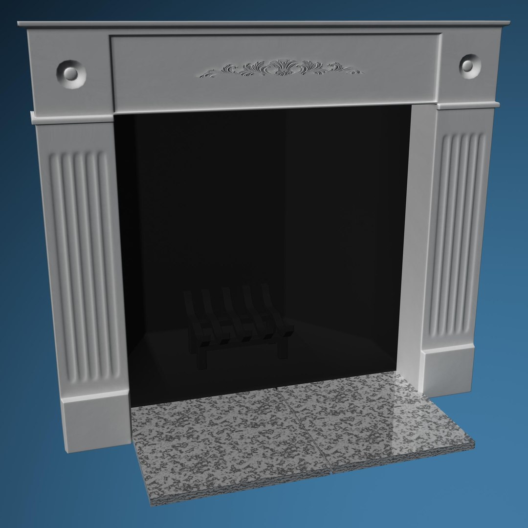 Fireplace Mantle 3d Model