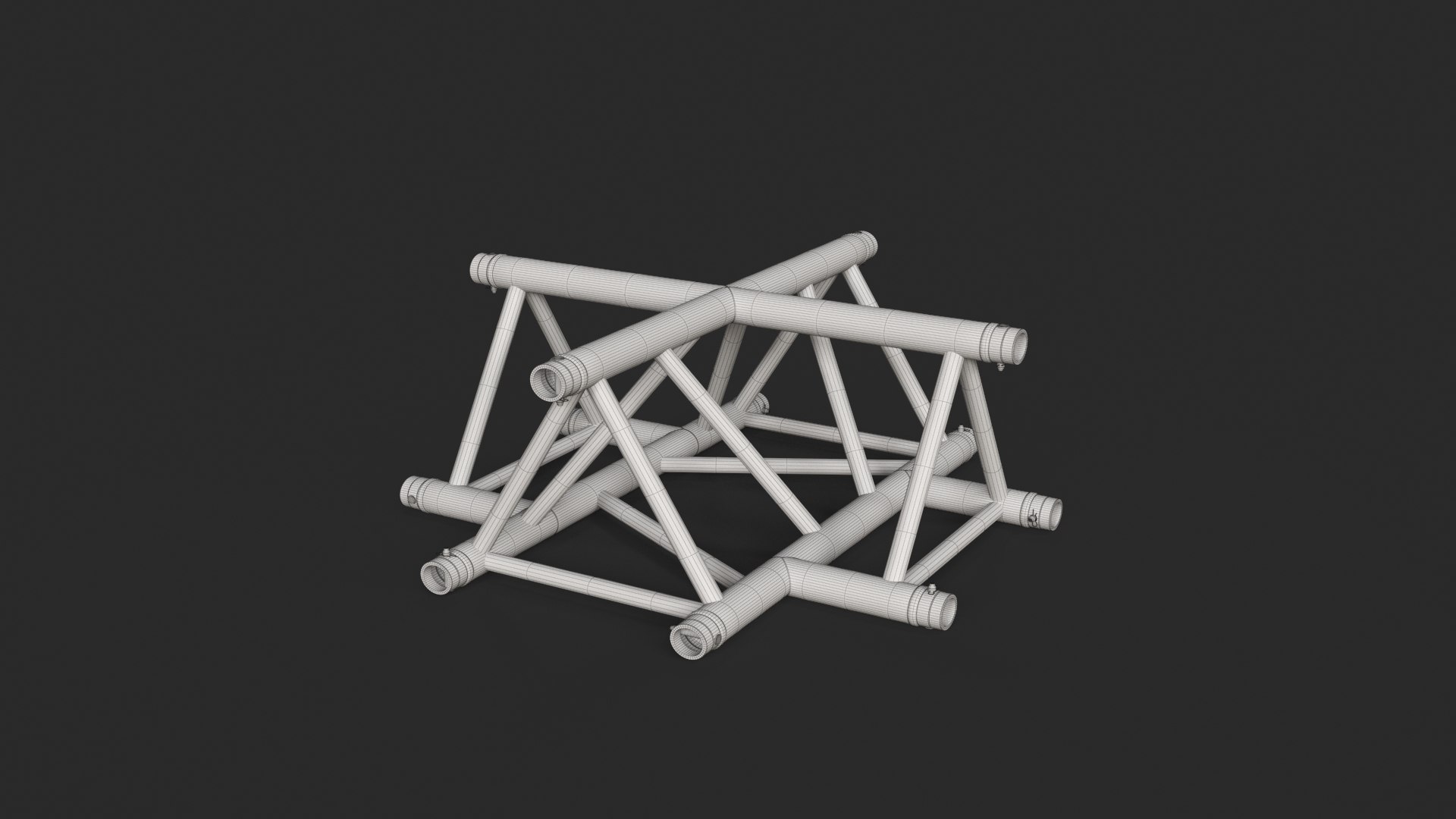 3D Triangular Truss A 40T K7 - TurboSquid 2045666
