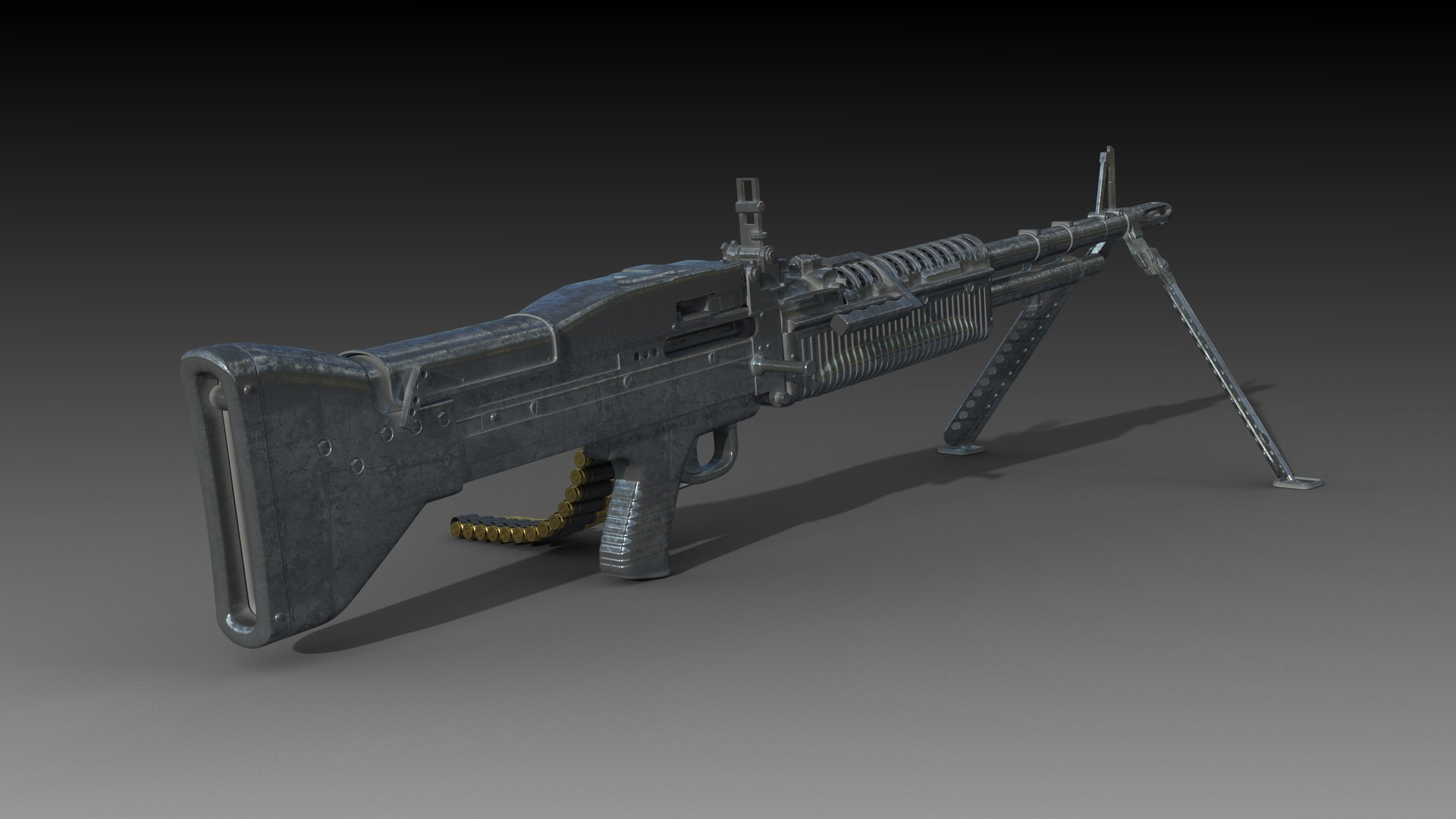 3D M60 Machine Gun - TurboSquid 1467184