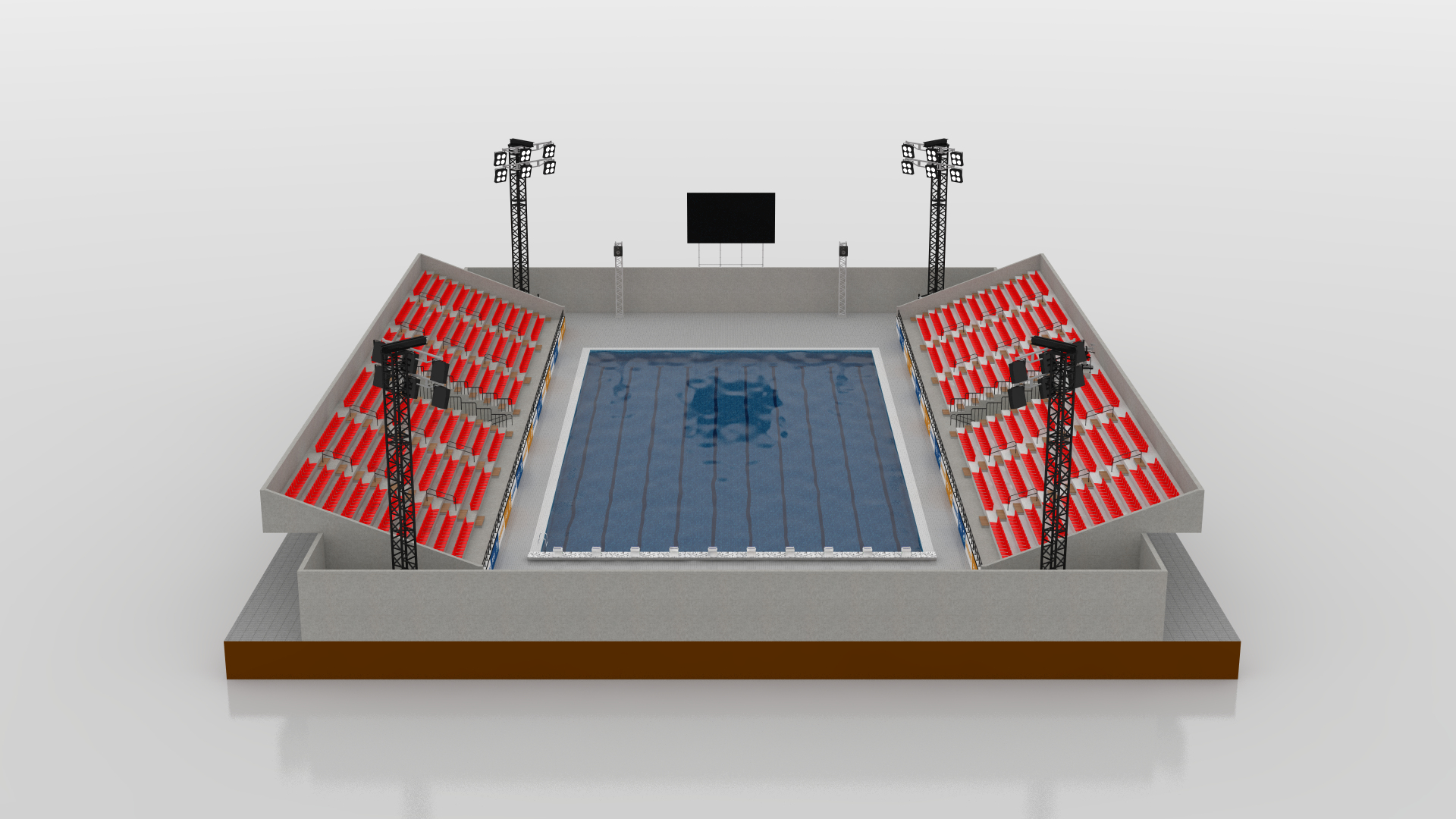 3D Outdoor Swimming Pool Model - TurboSquid 1886807