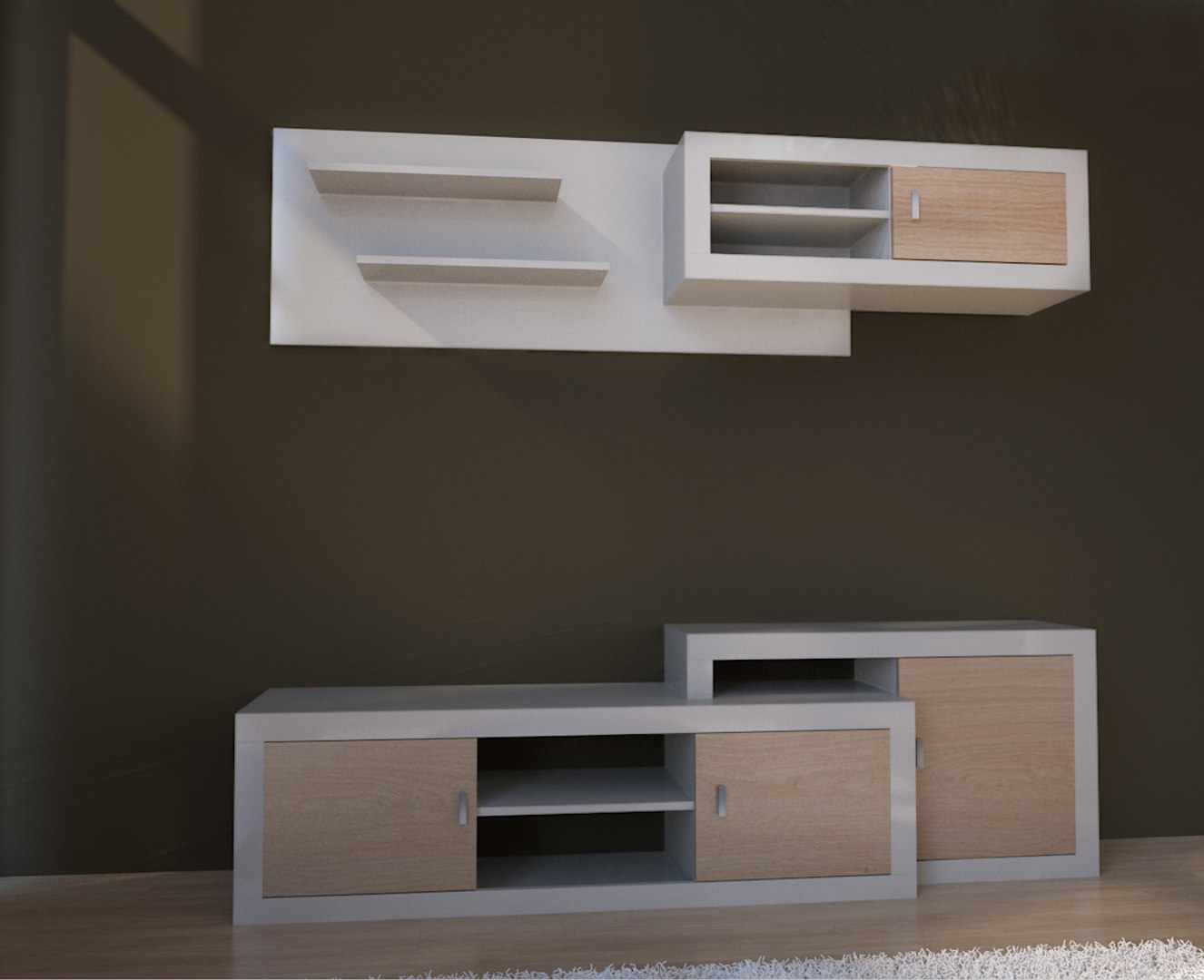 3D Modern Rack Tv - TurboSquid 1549263