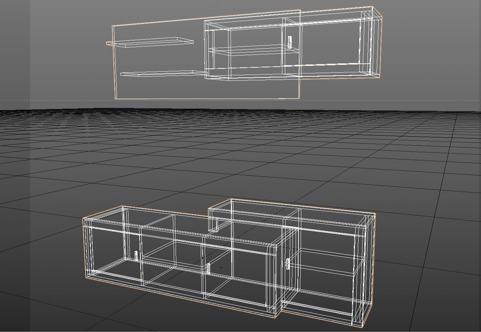 3D Modern Rack Tv - TurboSquid 1549263