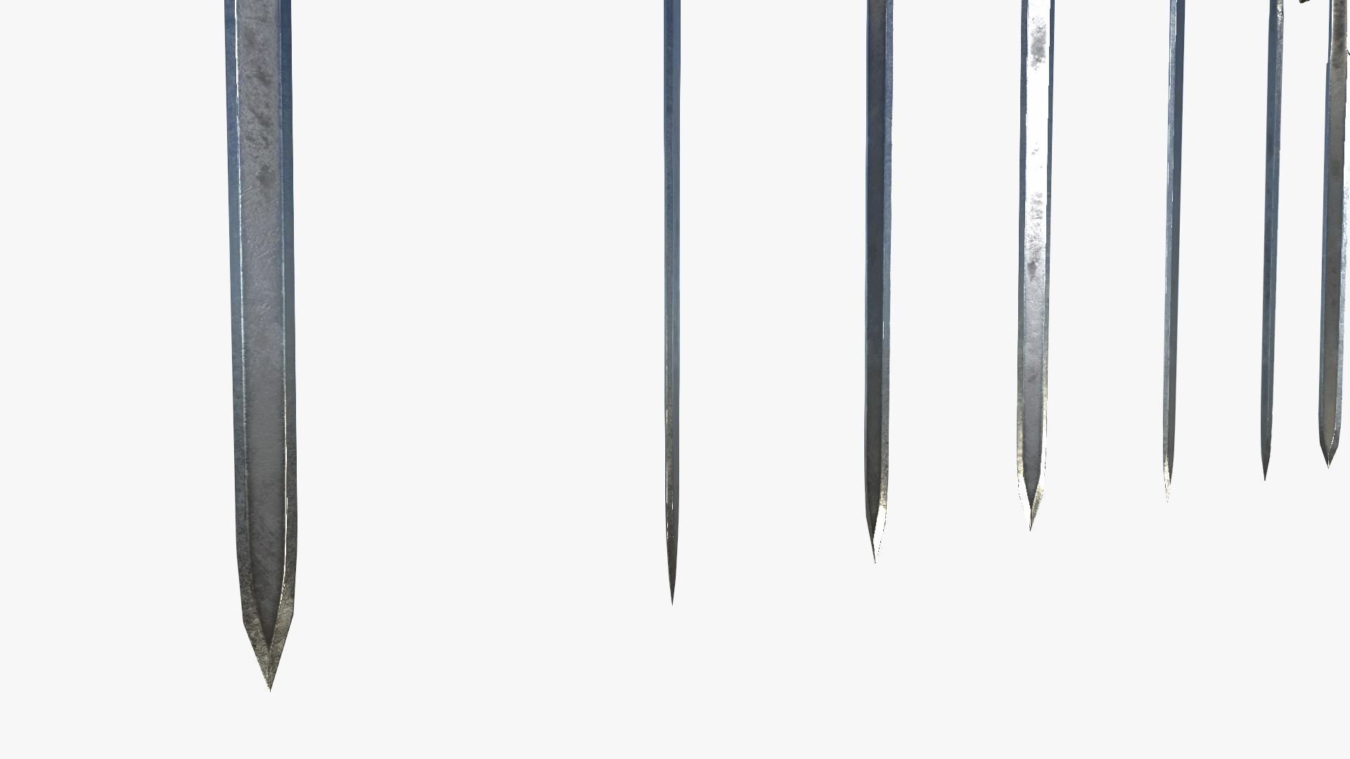 3D Fantasy Sword RPG Spanish Montante Mandoble Espadon Bastard Sword ...