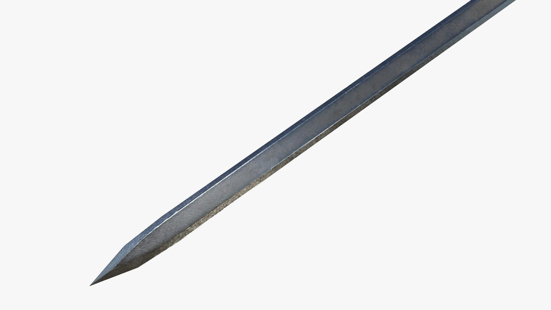 3D Fantasy Sword RPG Spanish Montante Mandoble Espadon Bastard Sword ...