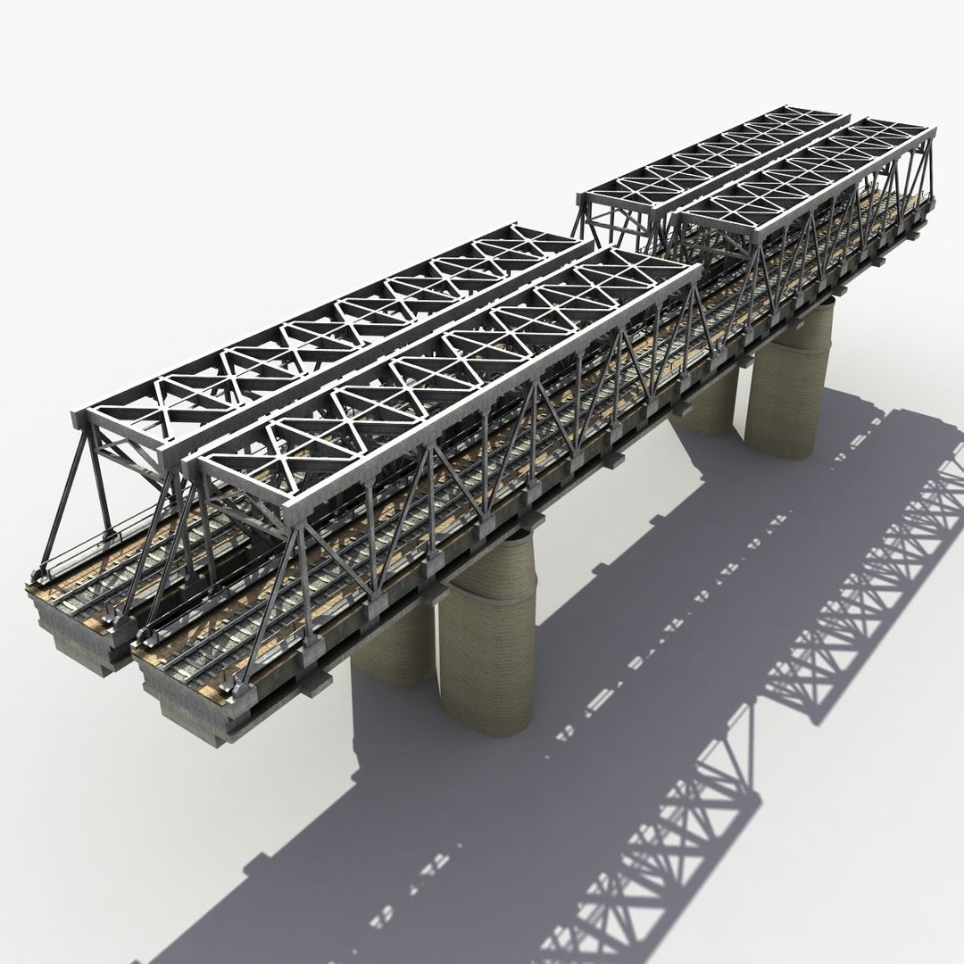 Railway Bridge 3d Model