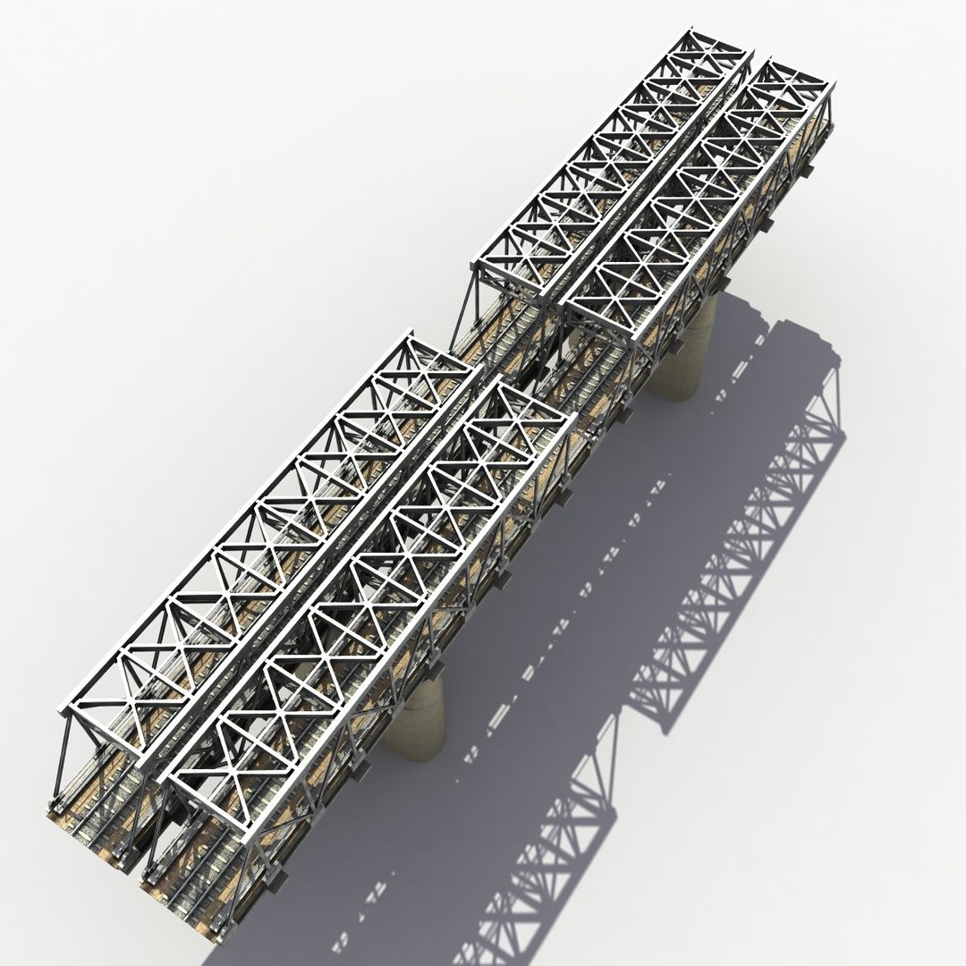 Railway Bridge 3d Model