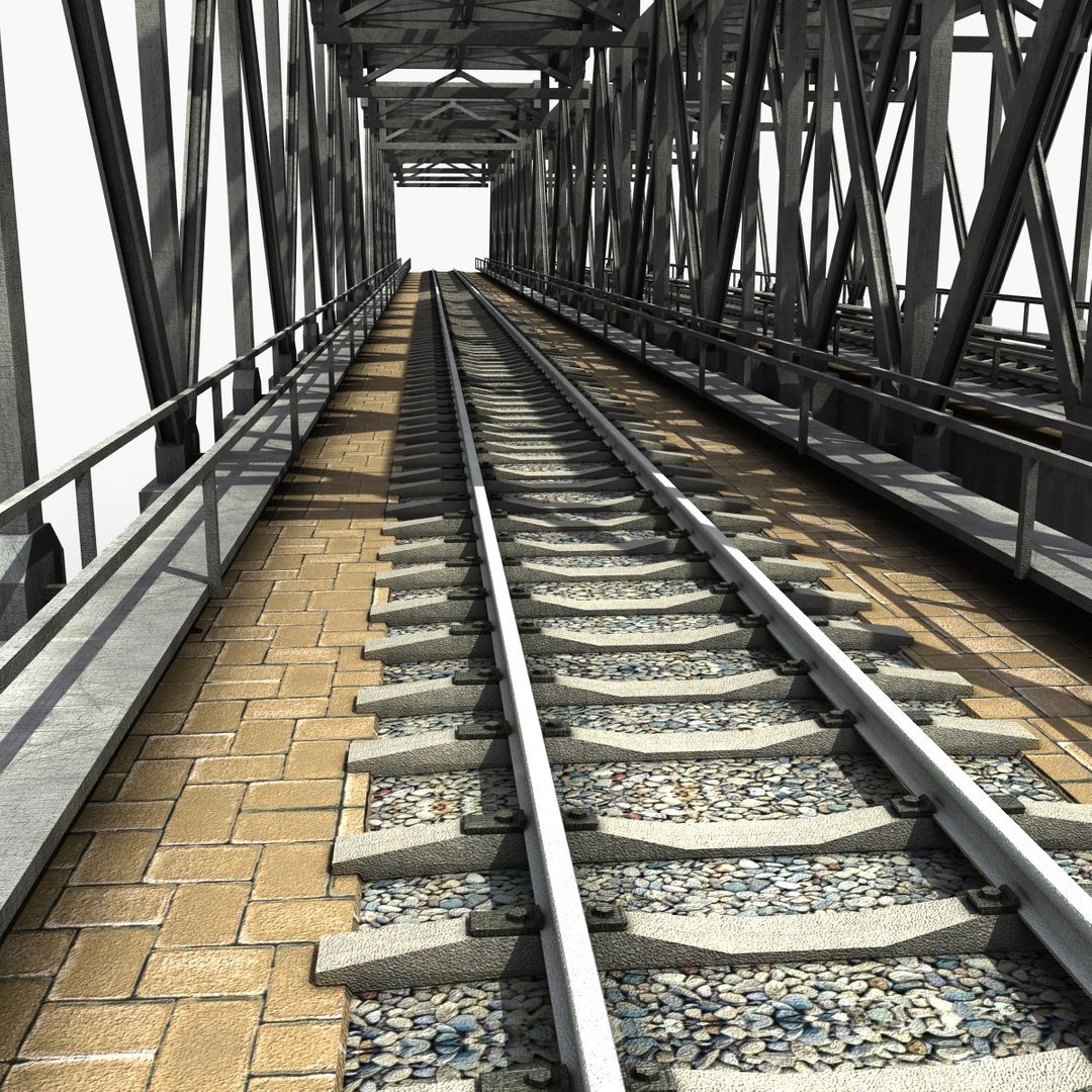 Railway Bridge 3d Model