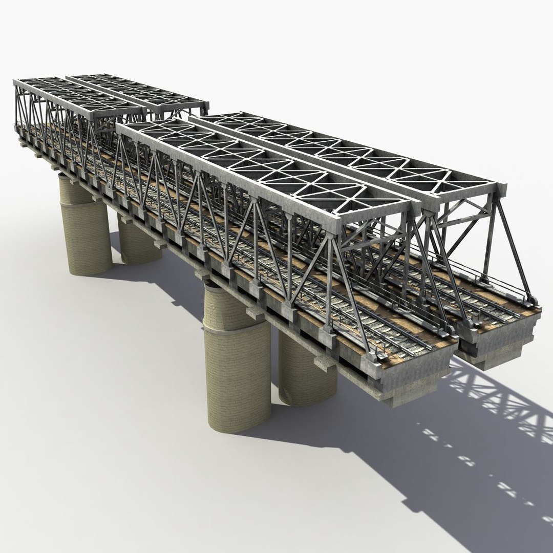 Railway Bridge 3d Model