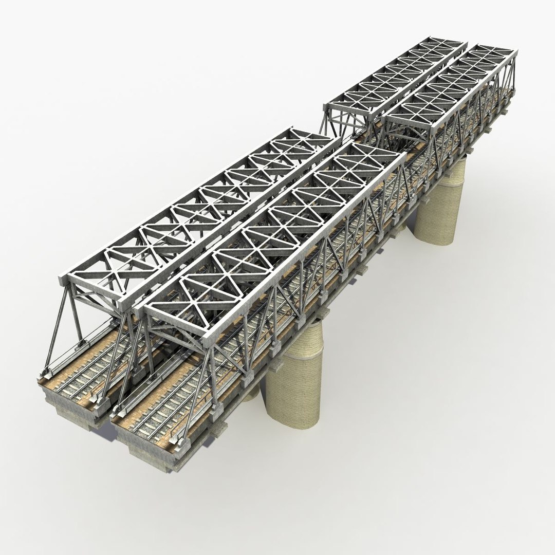Railway Bridge 3d Model