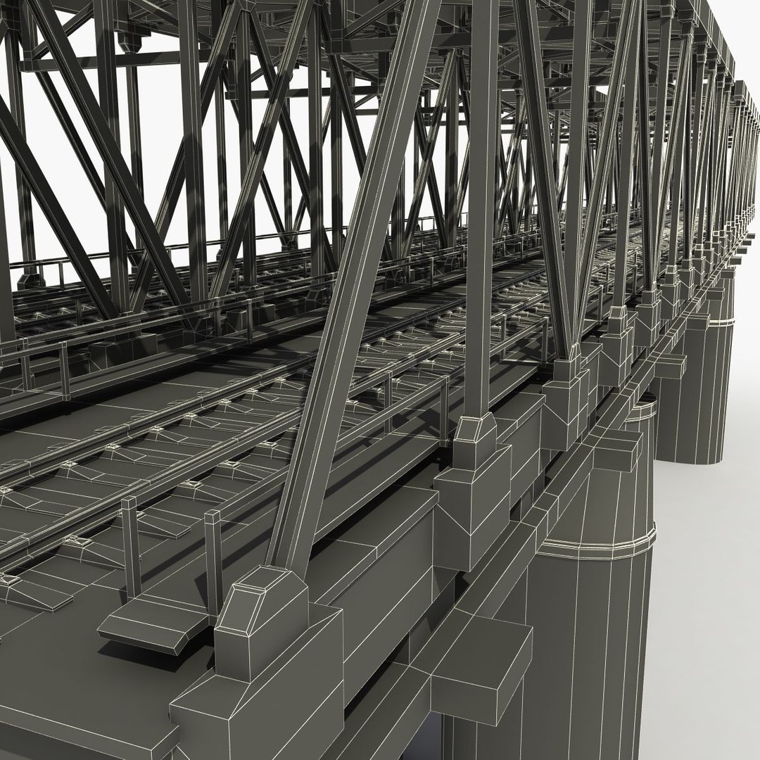 Railway Bridge 3d Model