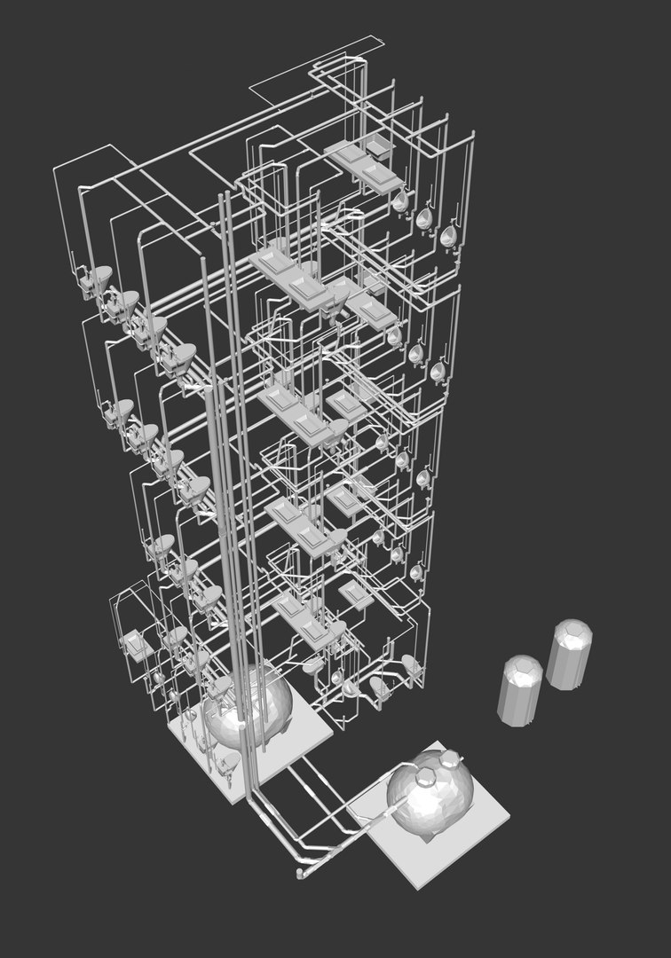 Collection - Building system and piping 3D model - TurboSquid 2097808