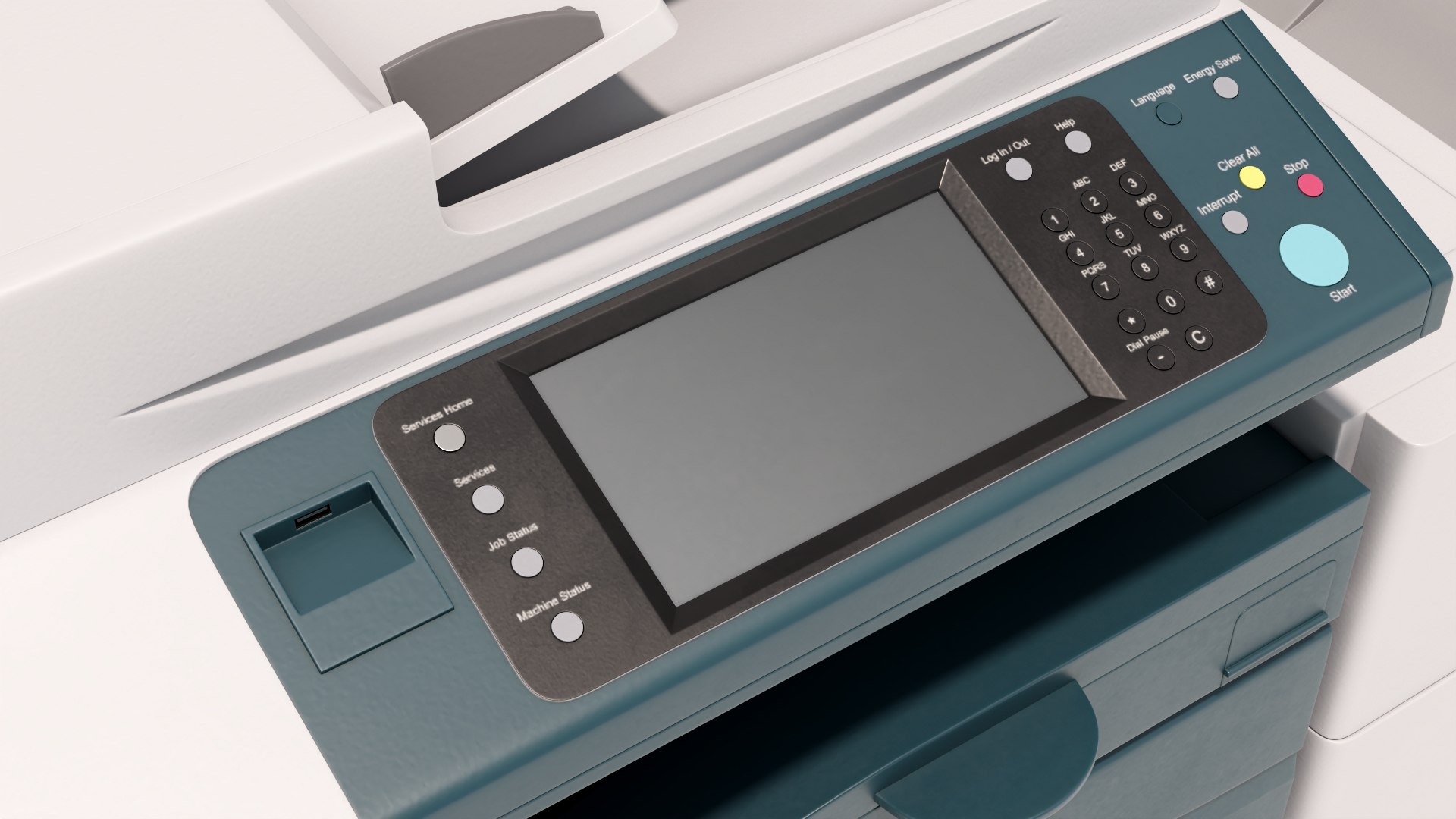 Office Multifunction Printer And Copier 3D Model - TurboSquid 2317648
