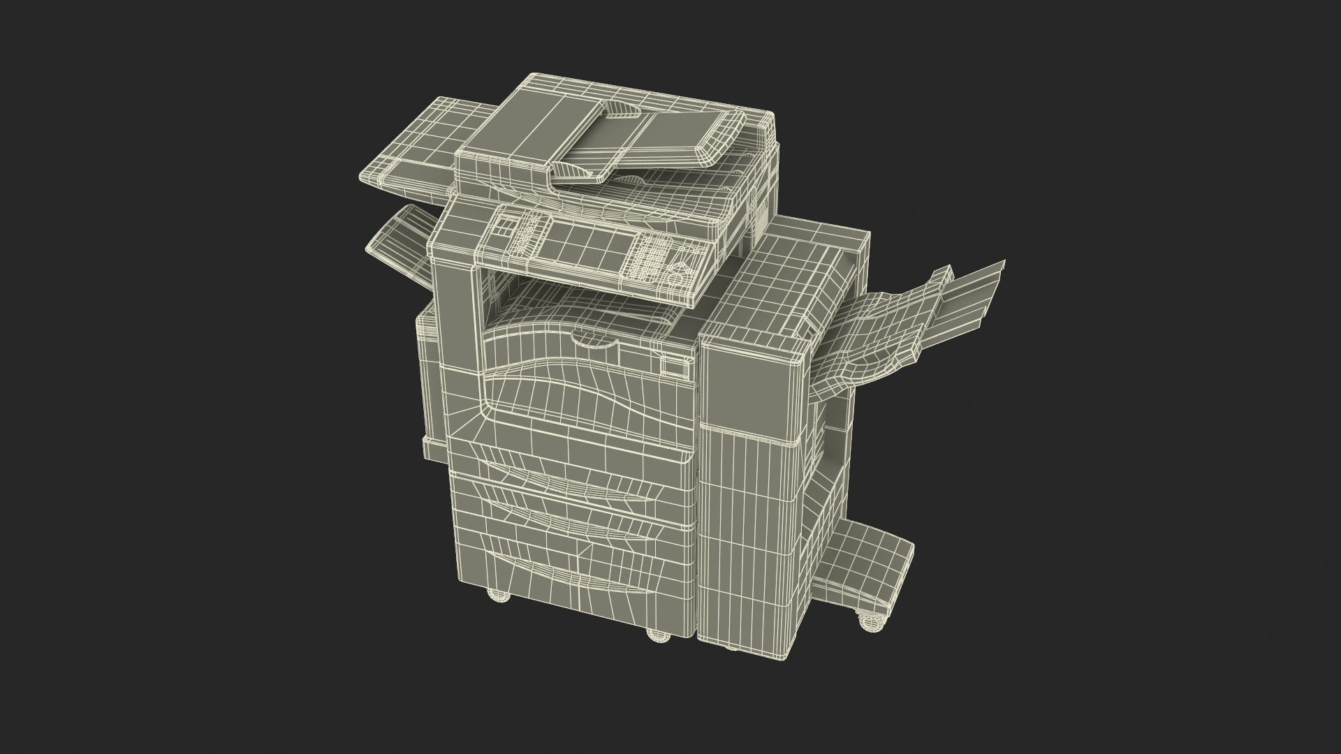 Office Multifunction Printer And Copier 3D Model - TurboSquid 2317648