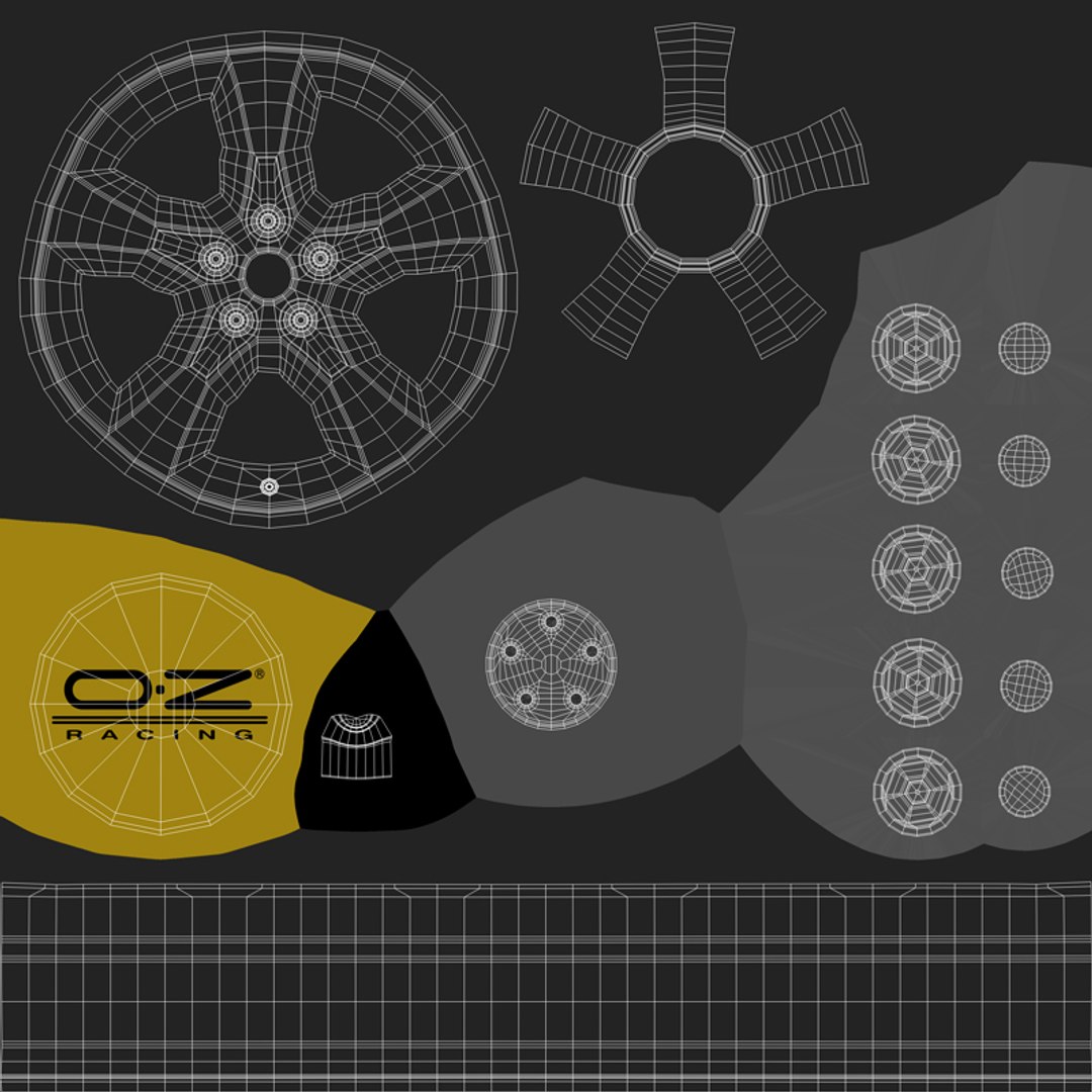 3D Dark Gray Oz Rim - TurboSquid 1479245