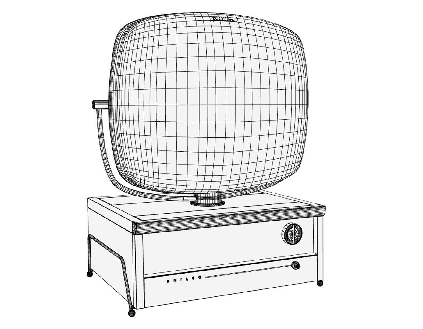 3D Television Philco Predicta Model - TurboSquid 1300267
