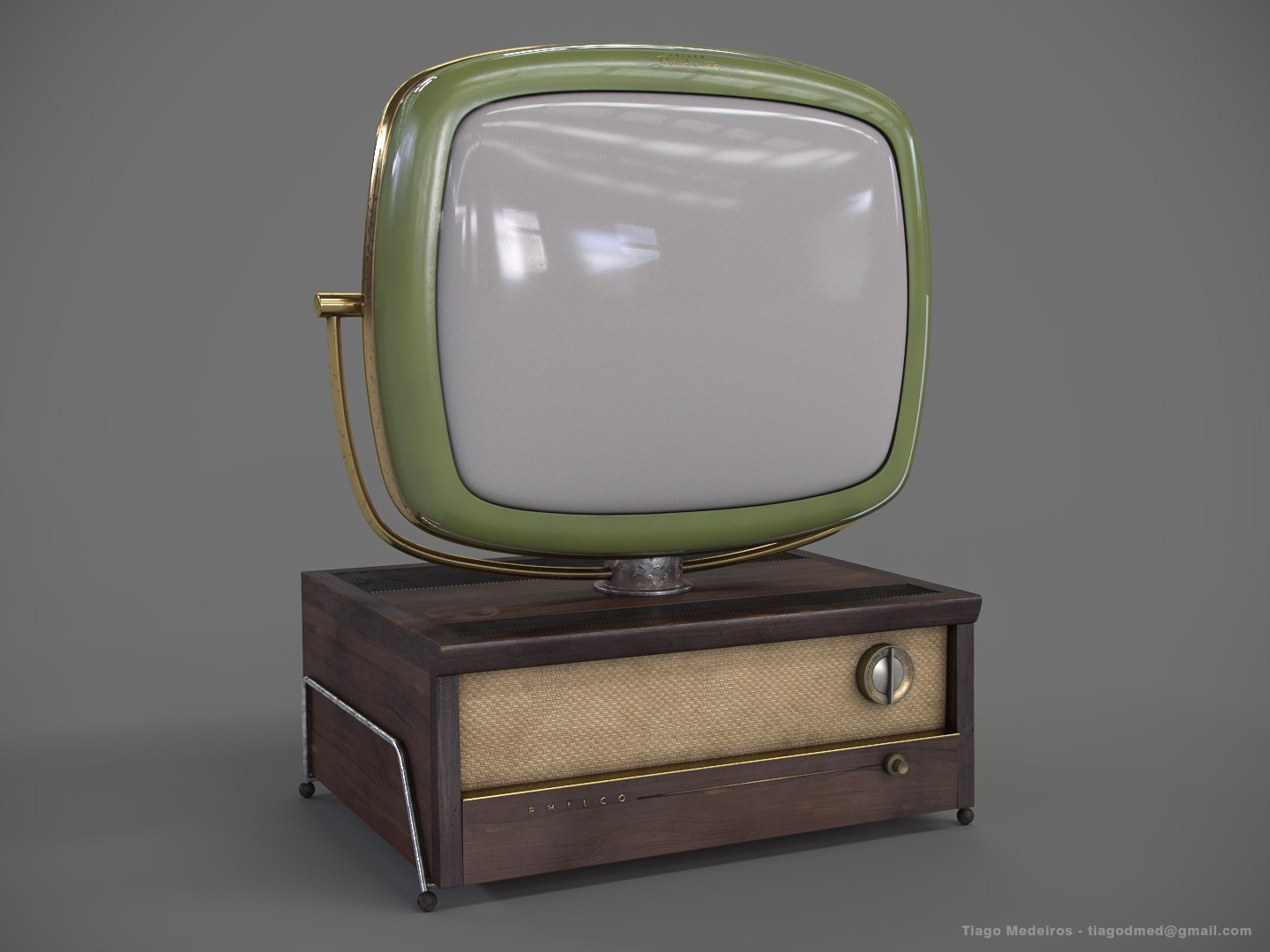 3D Television Philco Predicta Model - TurboSquid 1300267