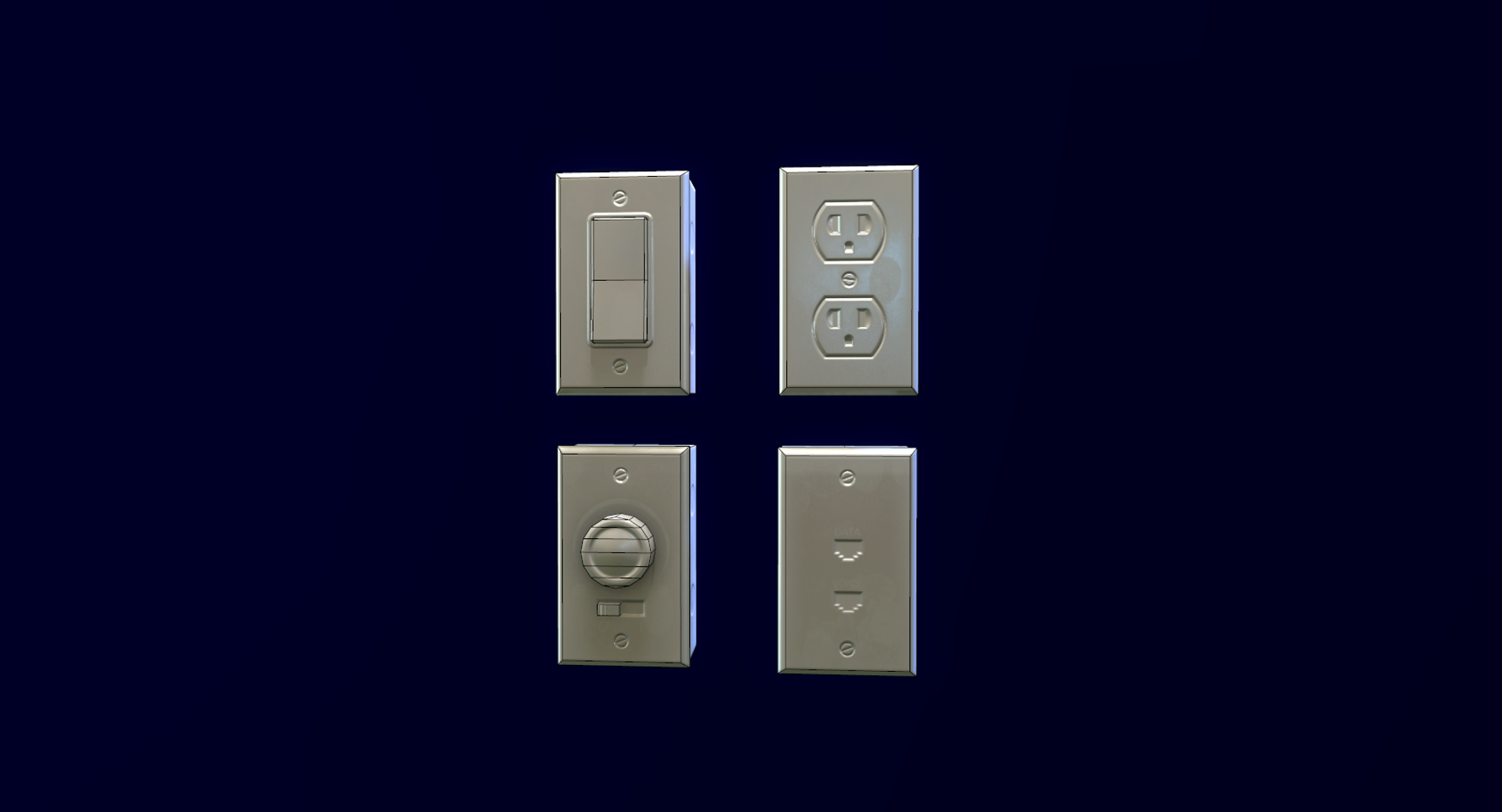 Electrical Outlets - Ready 3D Model - TurboSquid 1233358